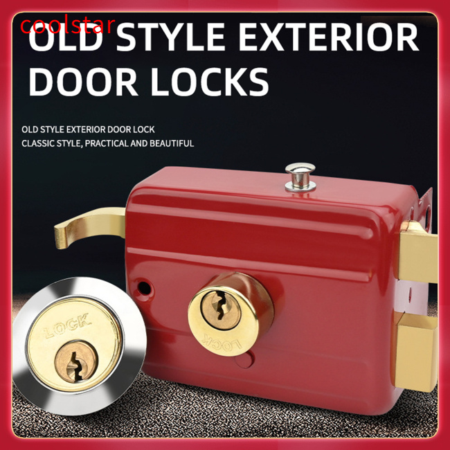 【COOL】 Home Safety 559 Rim Lock, Exterior Door Gate Vertical Keyway ...