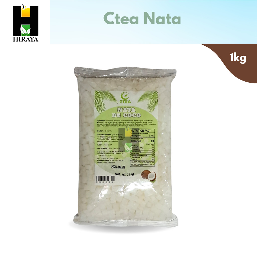 Ctea/Milin Nata de Coco 1kg / Milkshake toppings / Fruit tea Sinker ...