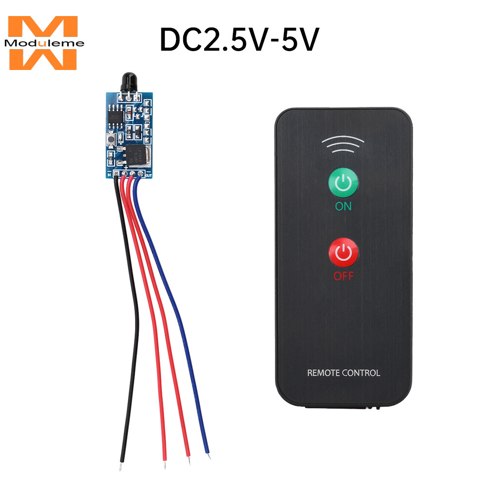 DC2.5V-5V/DC5V-24V 2-Key Switch Infrared Remote Control Receiving ...