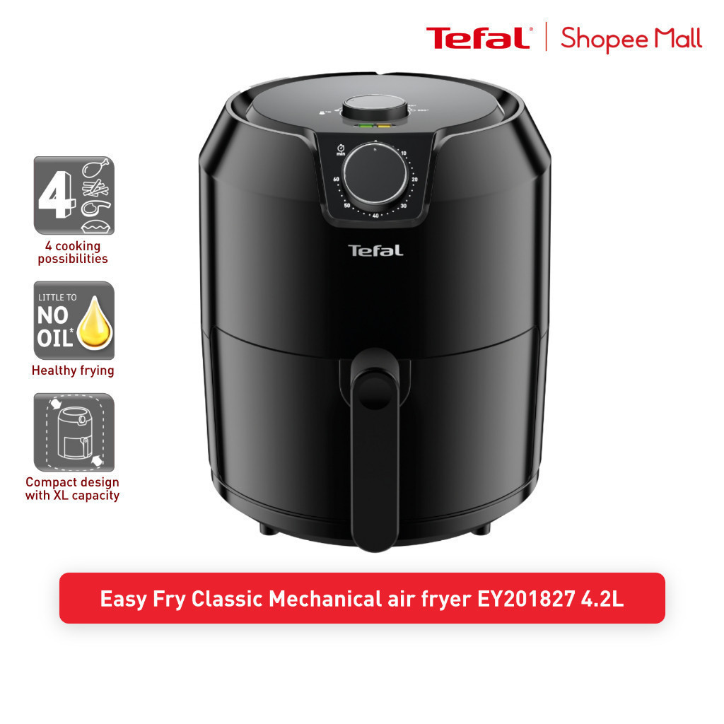 Tefal Easy Fry Classic Mechanical air fryer EY201827 4.2L | Shopee ...
