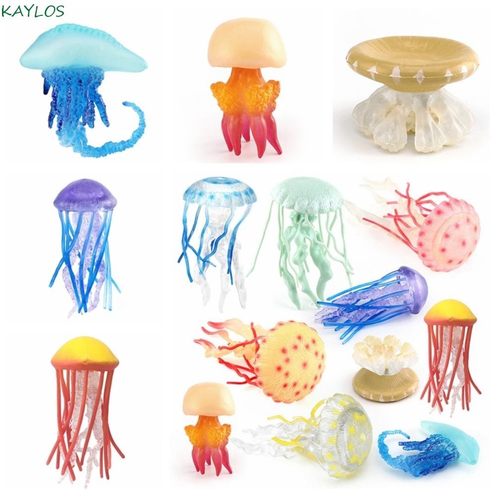 KAYLOS Ocean Animal Figurine, Marine Animals Lifelike Jellyfish ...