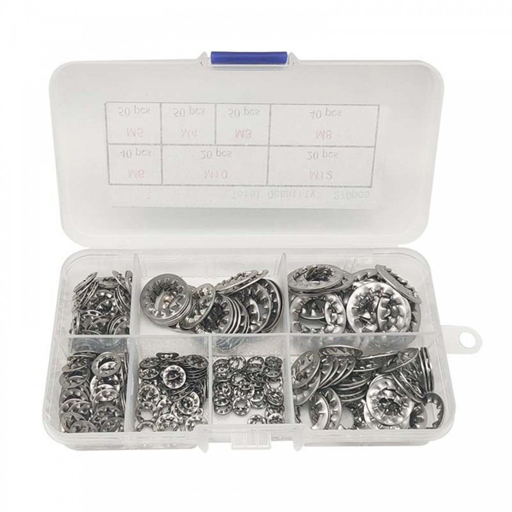 304 Stainless Steel Washers Environmentally Friendly Internal Tooth ...