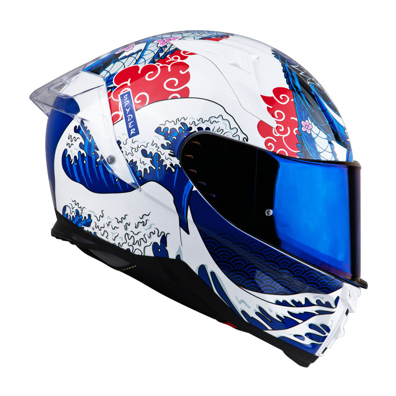 Spyder FURY GD AKIRA SA - Dual Visor Full Face Motorcycle Helmet (FREE ...