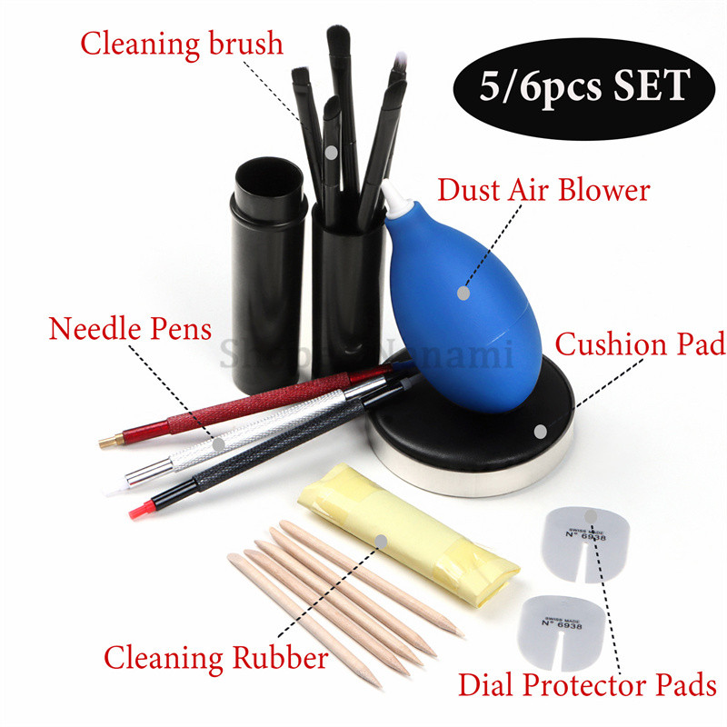 5/6pcs Set Watch Repair Tool Kits Cleaner Brush Watch Dust Air Blower ...