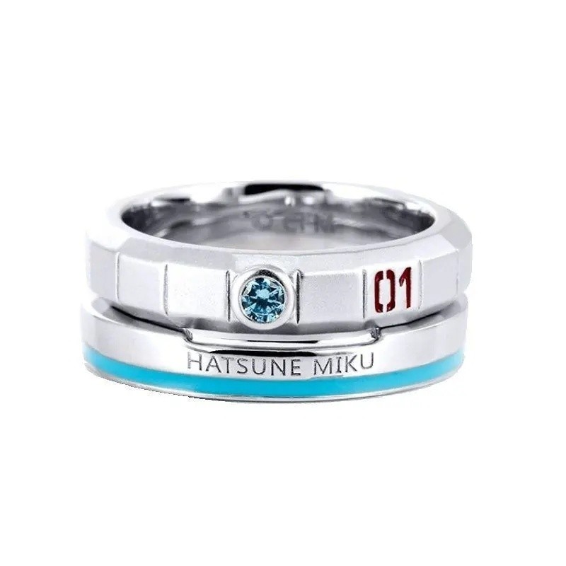 New Hatsune Miku combination ring Unique high-end constellation ring ...