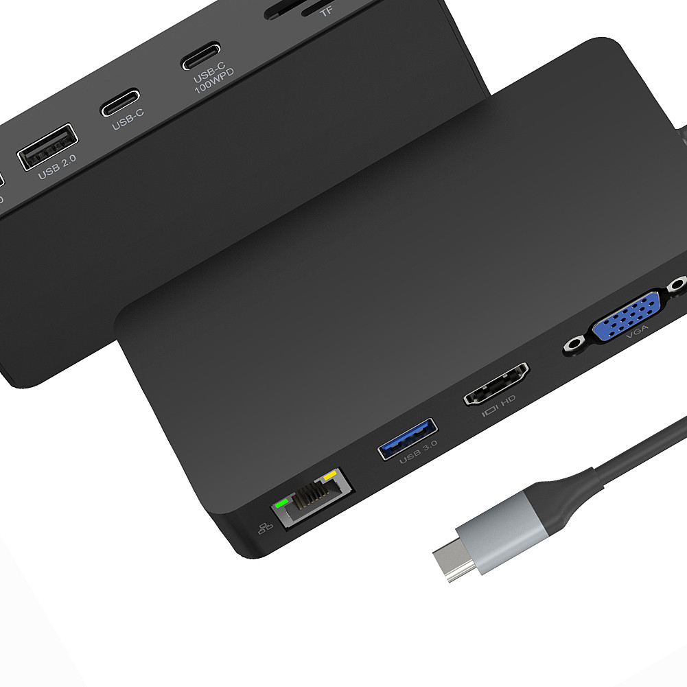 11 in 1 Docking Station Triple Display 4K HDMI-Compatible+VGA for ...