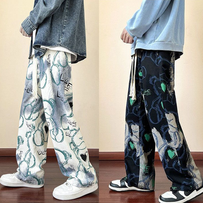 Trendy Hiphop American street Pants for Men Straight Slacks Trousers ...