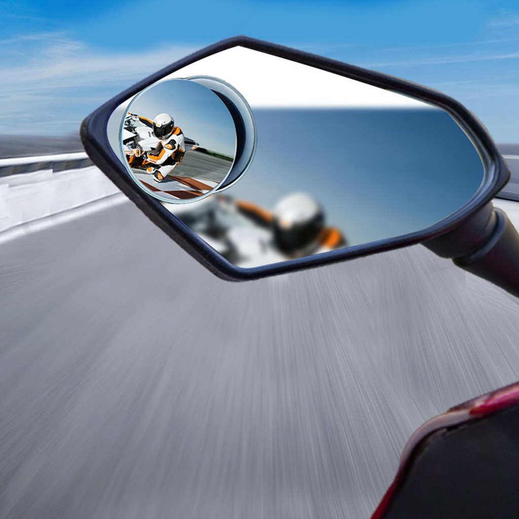 1Pcs Motorcycle Rearview Mirror, Small Circular Mirror, Large Field of ...