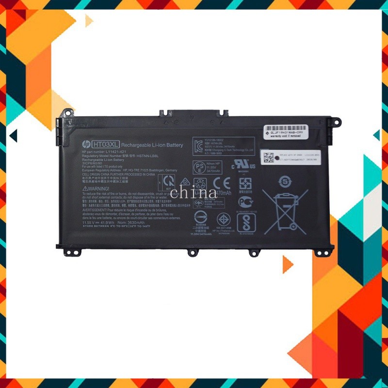 ★HT03XL HP Battery Original for Pavilion 14-CE 15-CS 15-DA 17-BY , HP ...