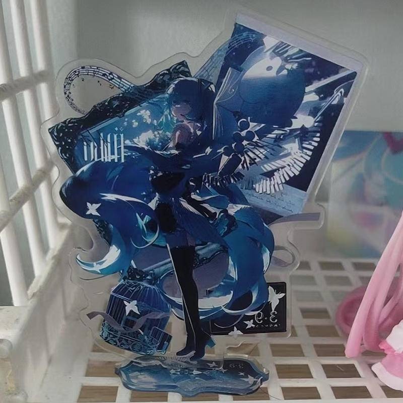 2024 New Anime Hatsune Miku Acrylic Figure Cartoon Stand Model Plate ...