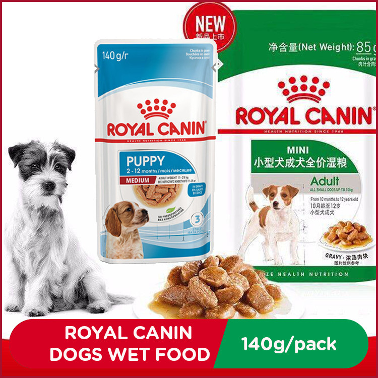 Royal Canin 140g Dogs Nutritional Wet Food Pack Puppies Dogs Nutritious Fattening Pet Snacks ...