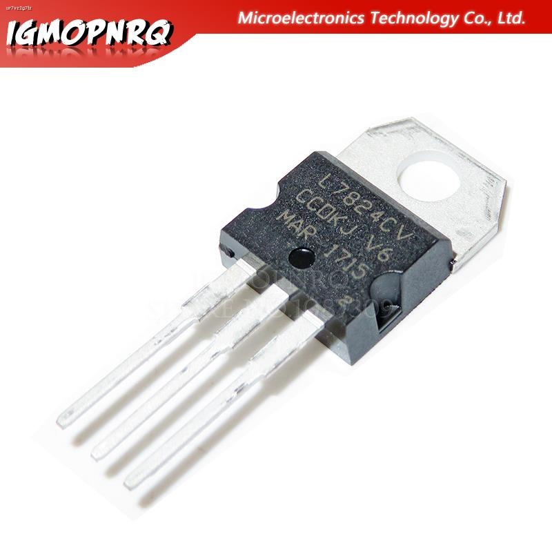 COD☆10pcs L7824CV L7824 KA7824 MC7824 Voltage Regulator 15V 1.5A TO 220 ...