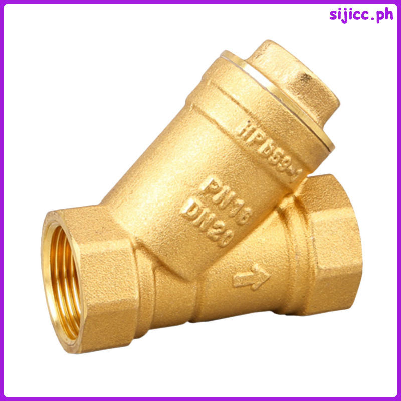 Y-type Strainer Valve Stainer Steel Hose Splitter Brass 2 Way Shut off ...