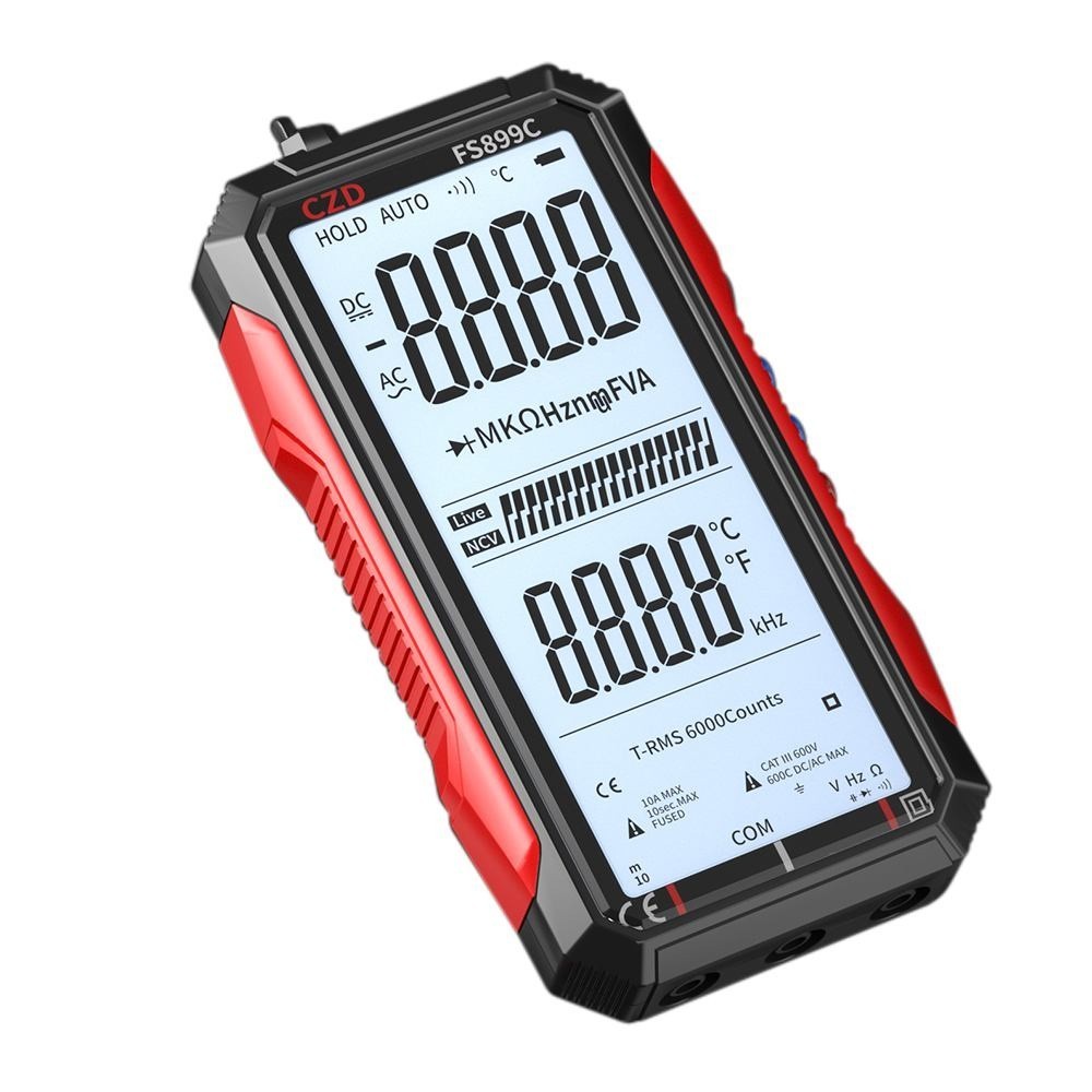 Super Full Screen Rechargeable 6000 Counts Auto Range Digital ...