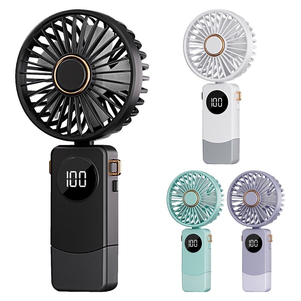 SUPER| Electric Mini USB Charging Handheld Desktop Foldable Fan for ...