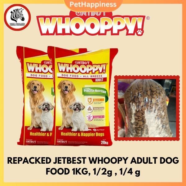 Jetbest Whoopy Repackaged Adult Dog Food 1kg, 1/2kg, 1/4kg - Delicious ...