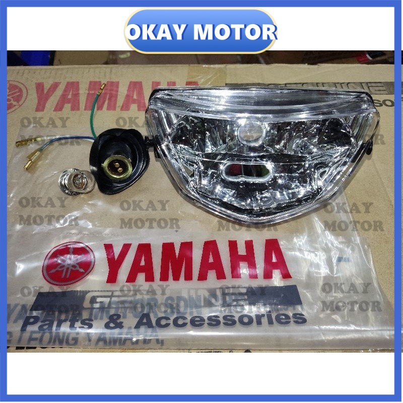 YAMAHA Y125 HEAD LAMP INCLUDE SOCKET & BULB lampu depan besar 125 125z ...