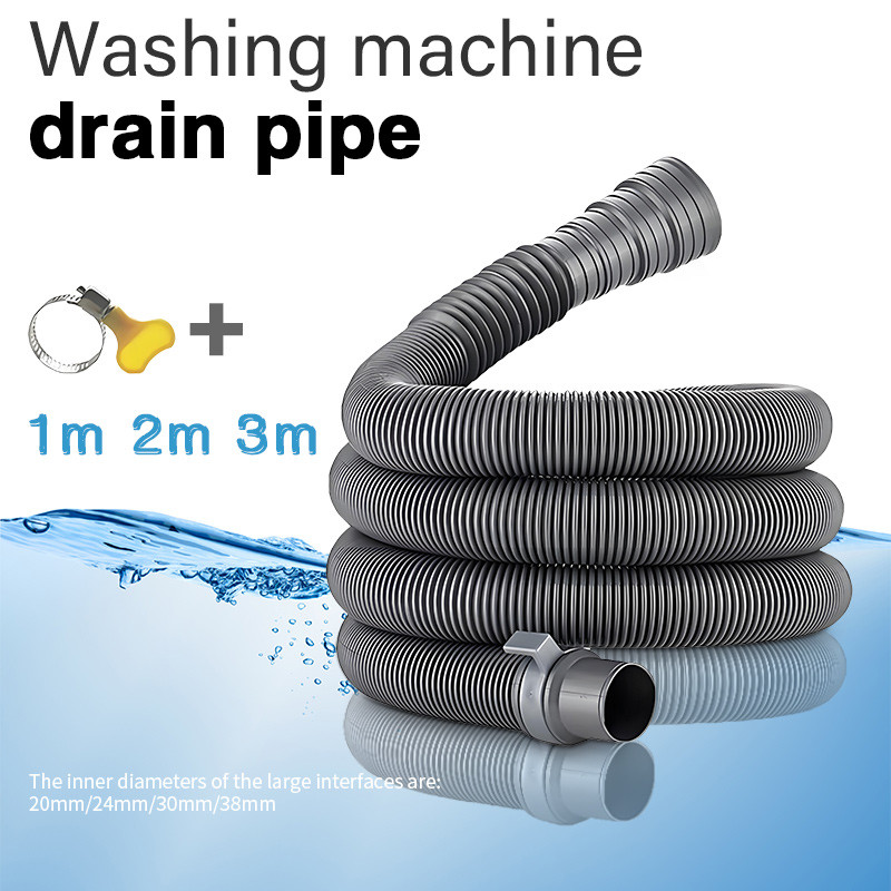 Washing Machine Drain Hose Universal Flexible Outlet Water Pipe Soft ...