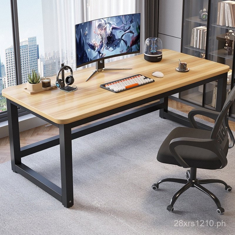 Simple Rectangular Minimalist Computer Desk Home Long Desk Study Desk ...