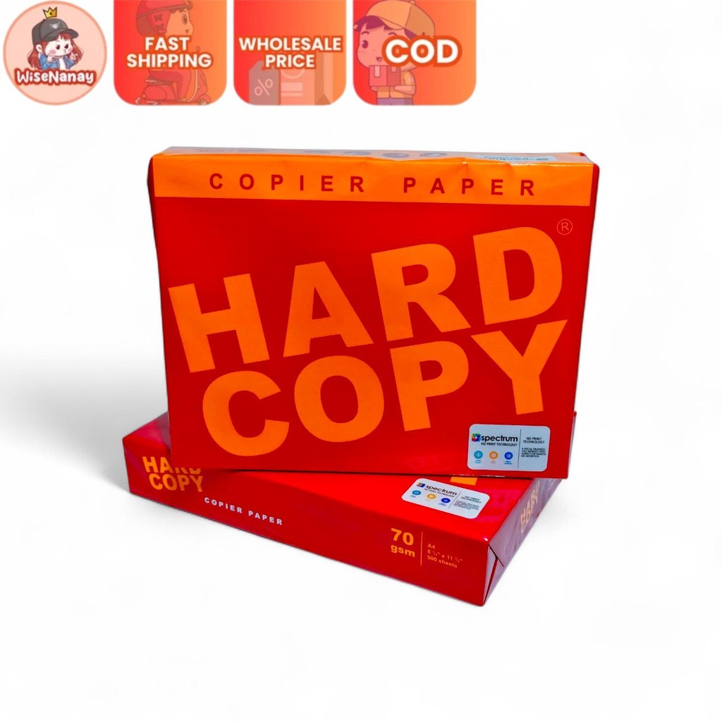 WiseNanay 1 Ream 500 Sheets Hard Copy Short Long A4 Bond Paper - Office ...