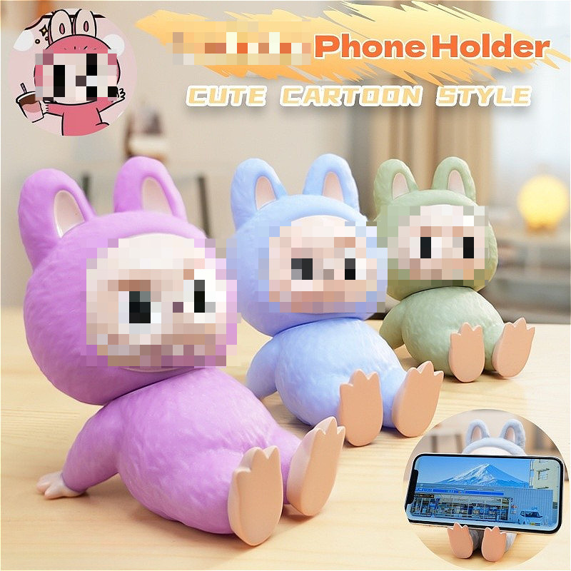 Phone Holder Stands Desktop Ornament Cute Cartoon Mobile Phone Holder ...