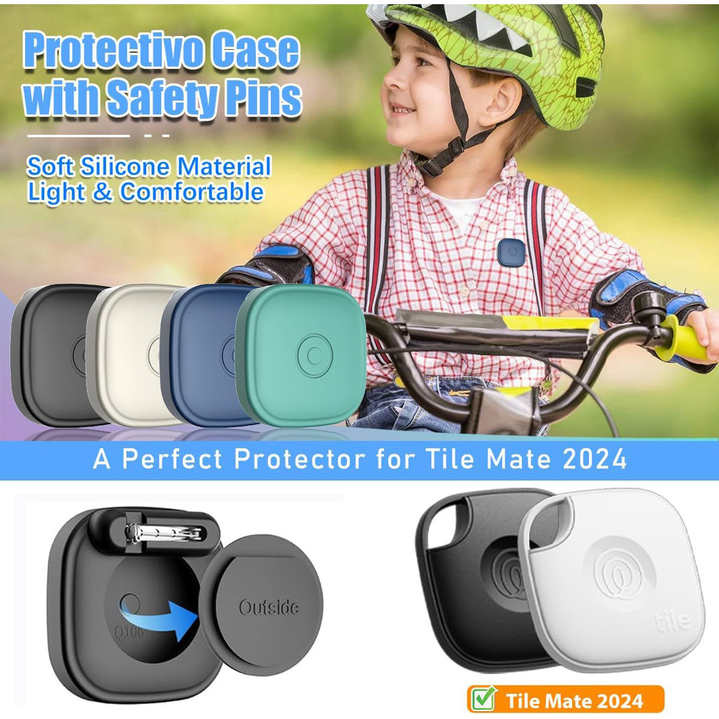 for Tile Mate 2024 with Pin Silicone Cases, Waterproof Hidden Holder ...