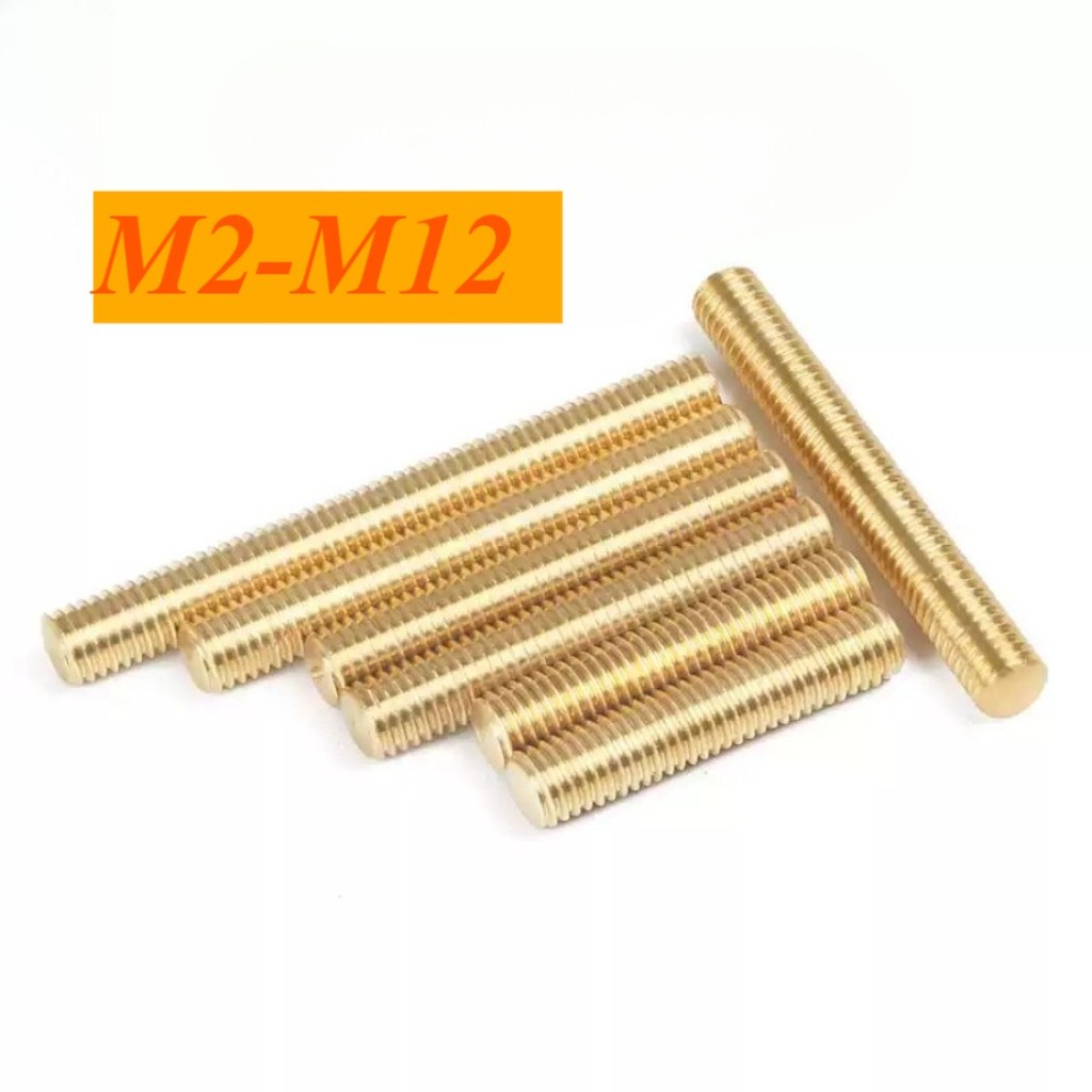 Brass Wire Rod/Tooth Strip Full Tooth Thread Screw Tooth Rod M2/M2.5 ...