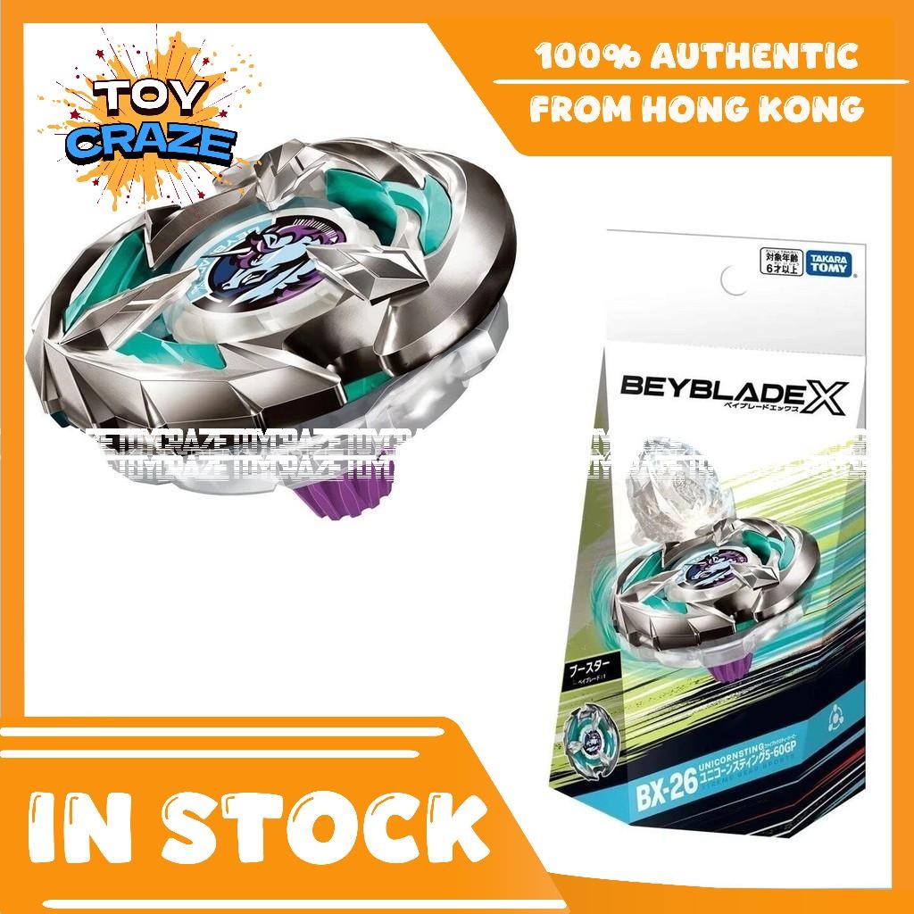 [Authentic] Takara Tomy Beyblade X Booster BX-26 Unicorn Sting 5-60GP ...