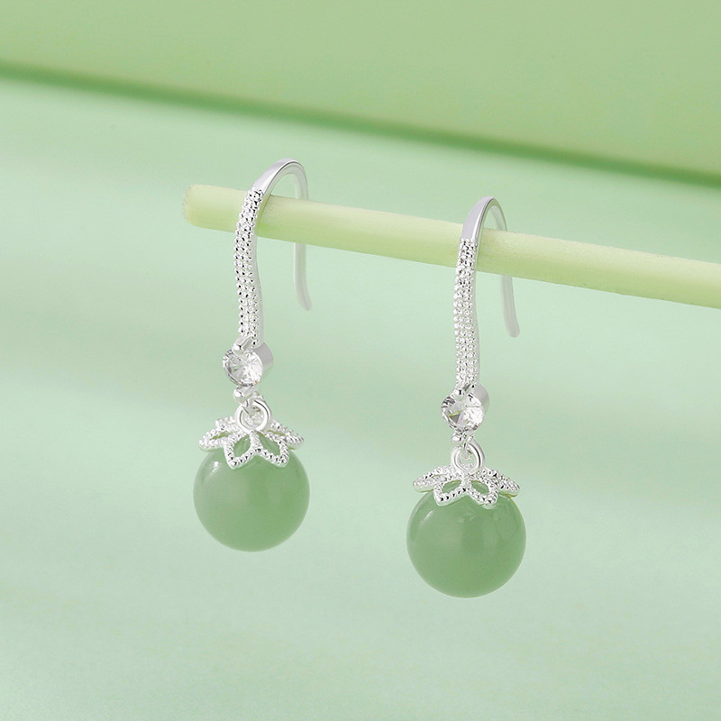 2025 New Chinese Style Niche Design Jade Earrings | Shopee Philippines