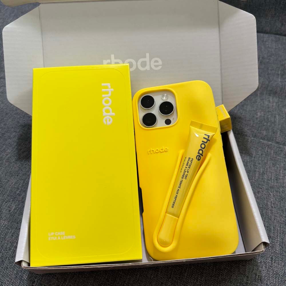 Lemon-yellow Rhode phone case compatible for iPhone 16ProMax 15ProMax ...