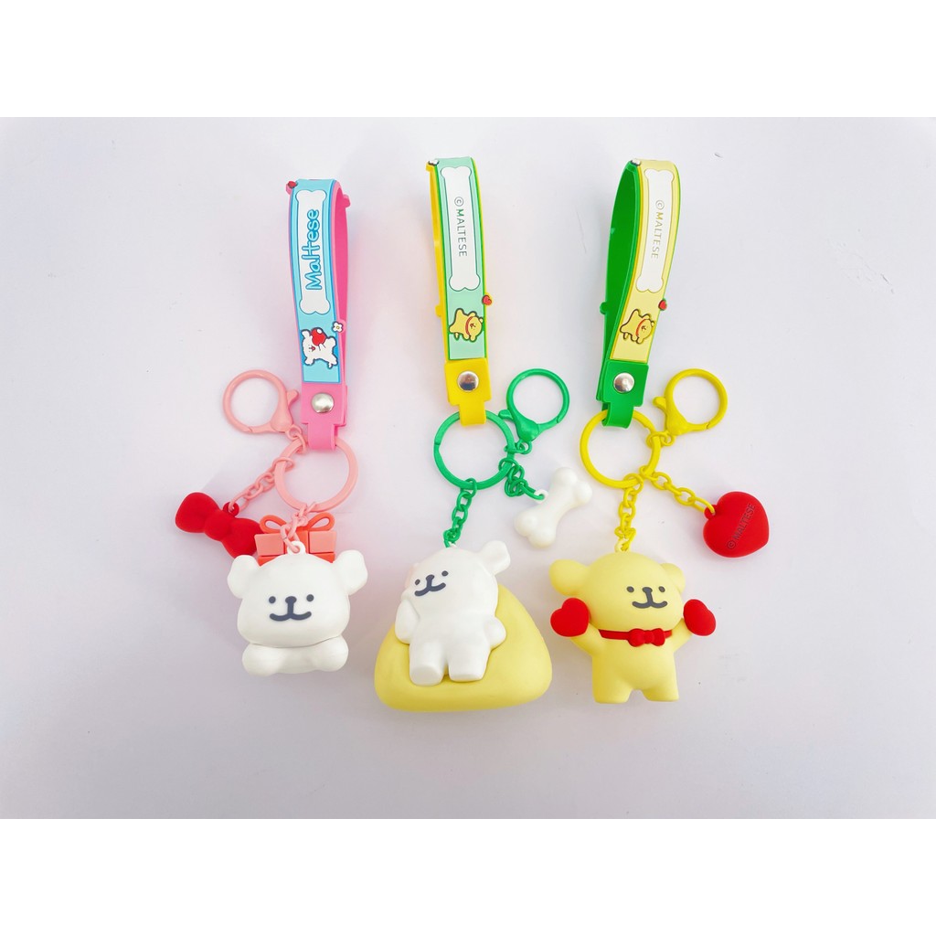 MINISO Maltese Collection PVC Keychain | Shopee Philippines