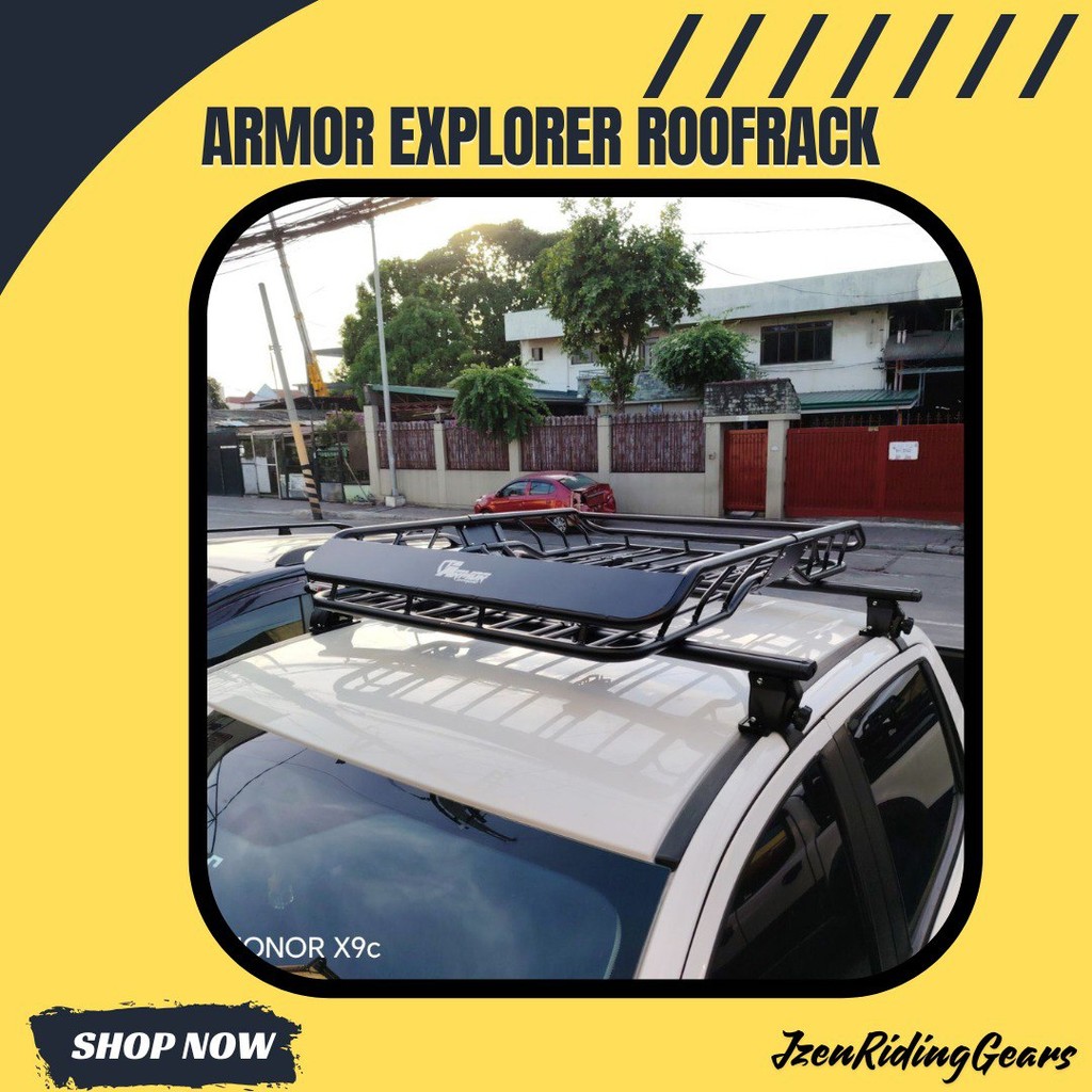 Armor Roof Rack Explorer Steel Powder Coated 50 x 38 Inches Heavy Duty ...