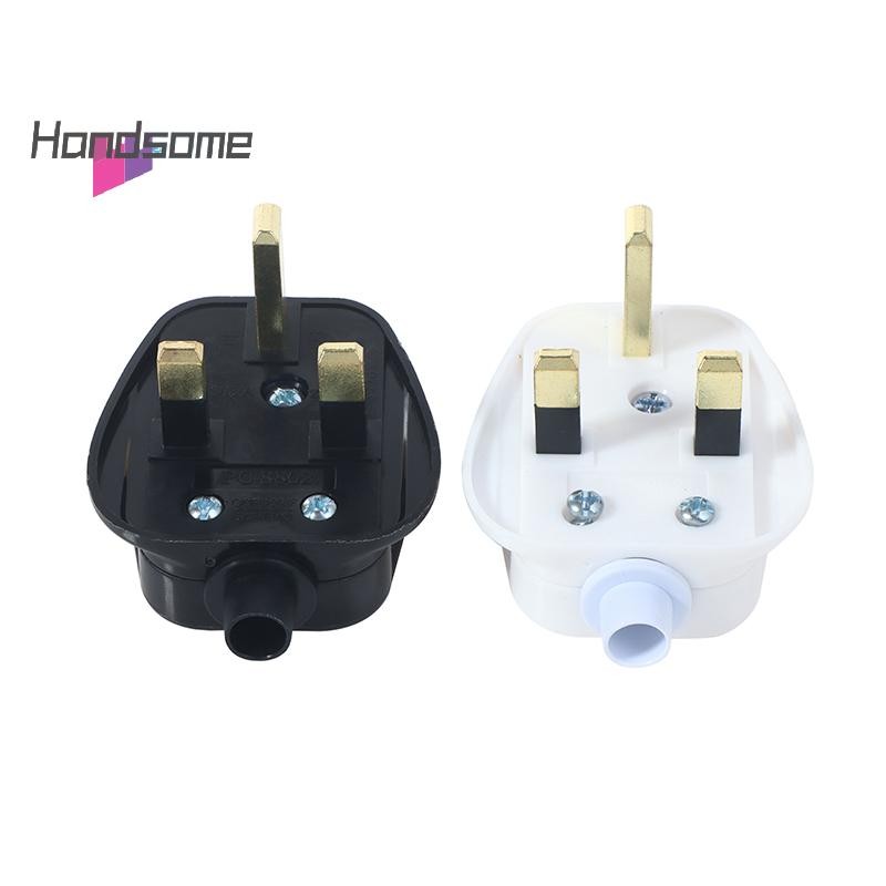 Handsome- England Removable Power Plug Type G White Black 3 Pin UK ...