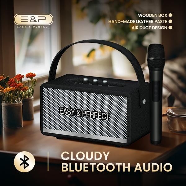 Easy&Perfect Cloudy Wireless Bluetooth Speaker | Dual Mic Karaoke ...