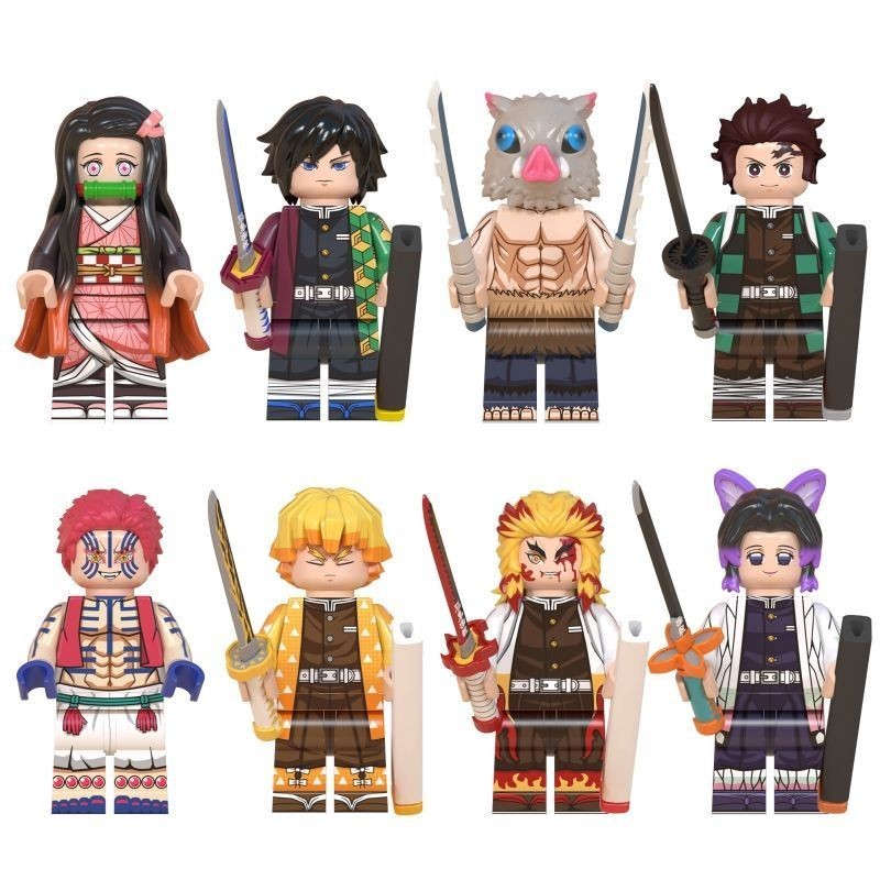 Demon Slayer Compatible Lego Building Block Minifigure Tanjirou Nezuko ...
