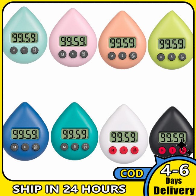 In Stock Multifunction Digital Timer Loud Alarm Water Drop Shape ...