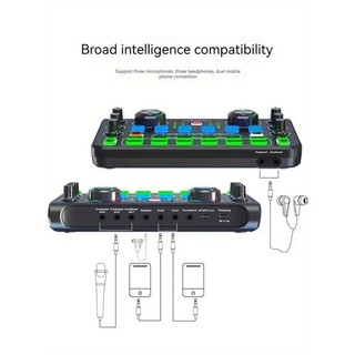 HD X60 Sound Card English Version Professional Sound Cards Audio Mixer ...