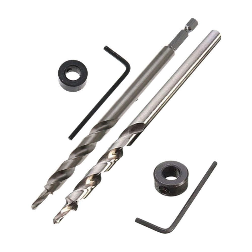 Drill Perfectly Sized For Pocket Holes with Turn Step Drill Bit and Jig ...