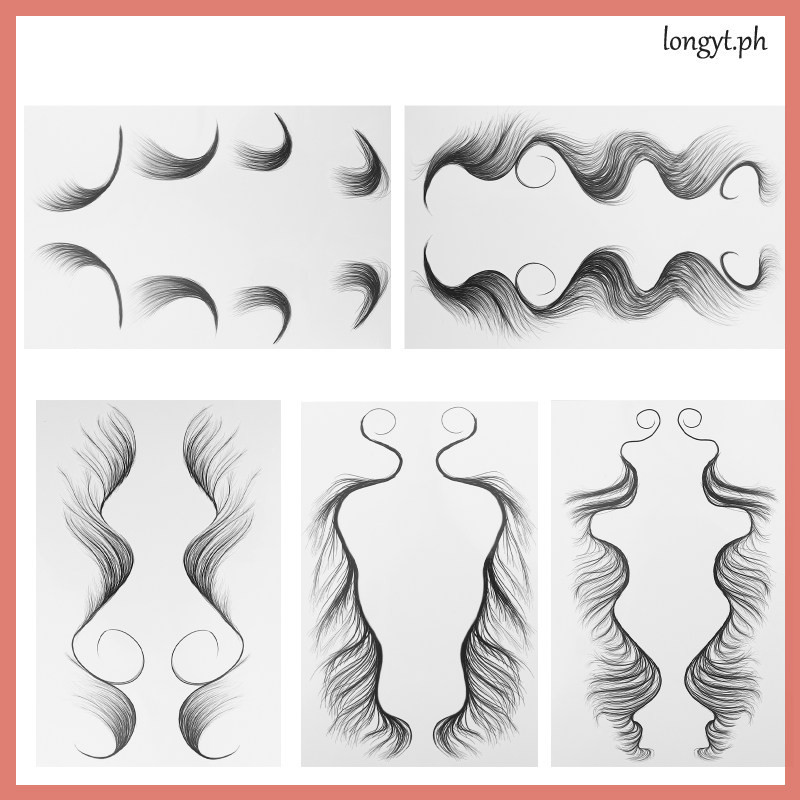 Hairstyling Sticker Temporary Tattooing Template Stickers Hairline Girl ...