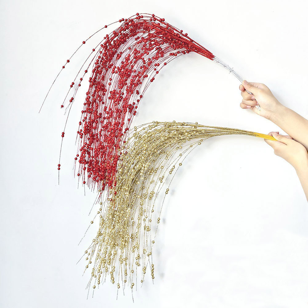 Gold Powder Weeping Willow Christmas decorations Wedding decoration ...