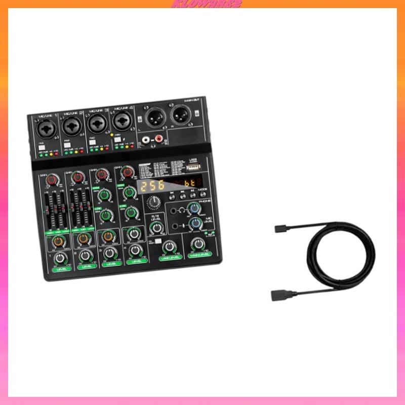 [Kloware2] 6 Channel Mixer Audio Mixer Professional Compact Sound Board ...