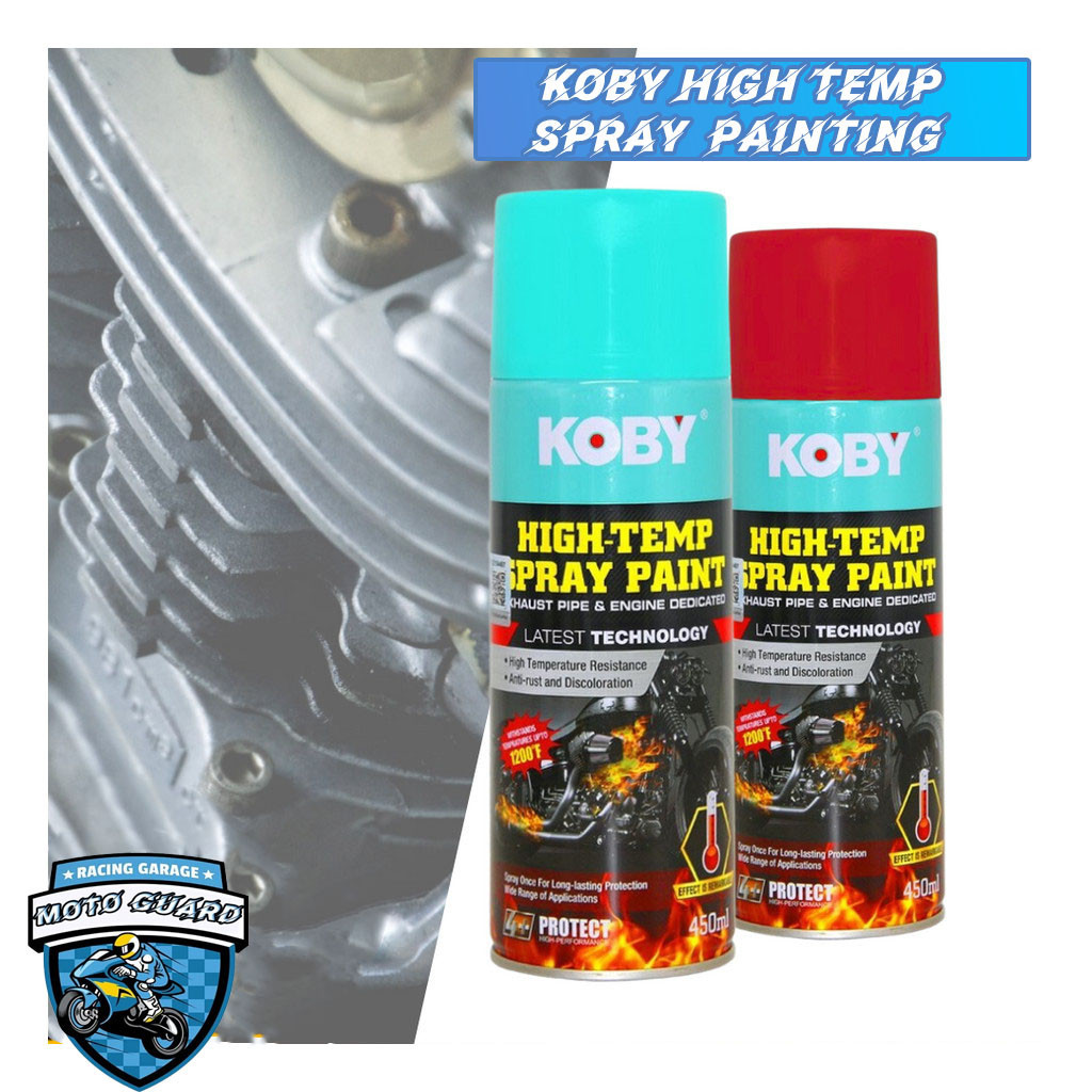 MOTO CARE ORIGINAL KOBY HIGH-TEMP SPRAY PAINT 450ML MOTORCYCLE CARE ...