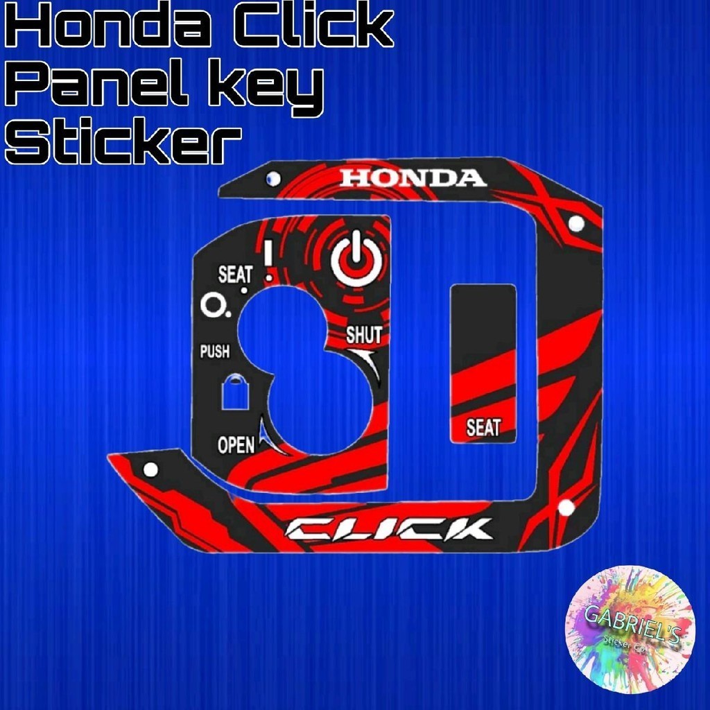 honda click panel key sticker printer laminated | Shopee Philippines