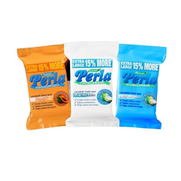 Perla Laundry Hypoallergenic Cut Bar Soap 110g (Original White ...