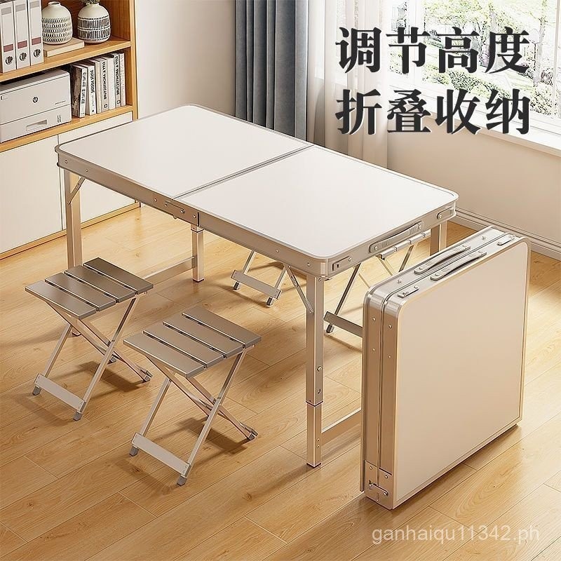 Folding Table Stall Table Folding Outdoor Portable Floor Wheeled Table ...