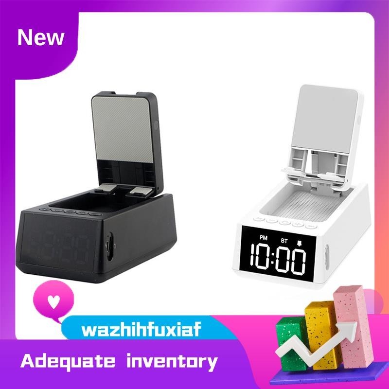 wazhihfuxiaf 3 in 1 Wireless Bluetooth Speaker with Loud Alarm Clock ...