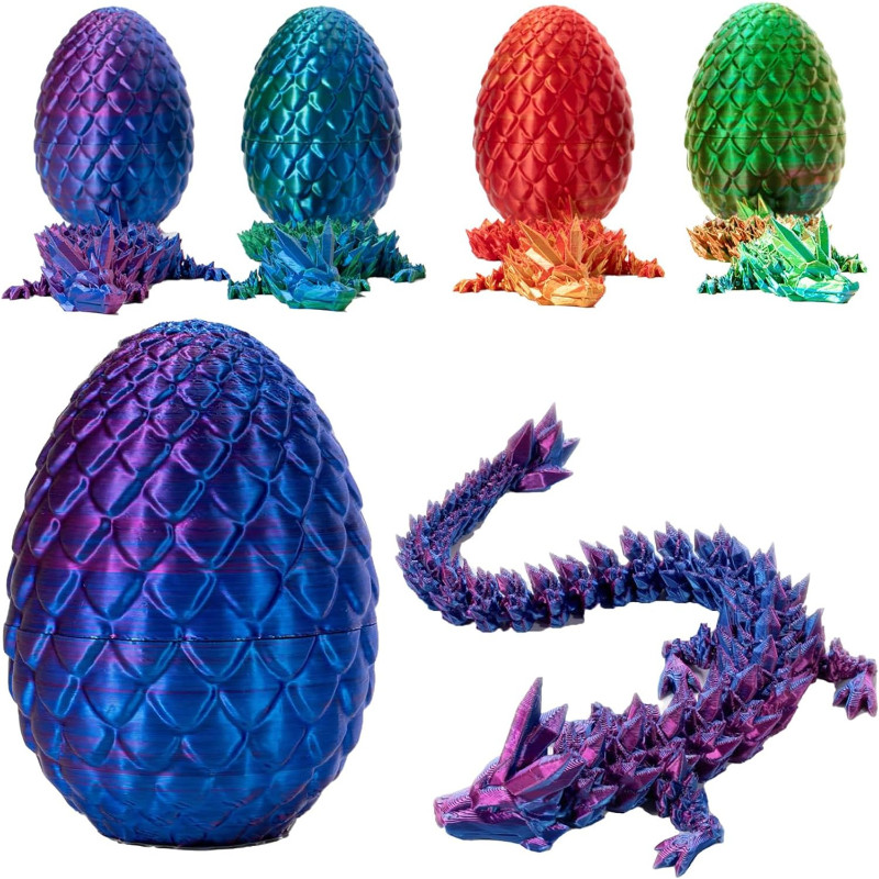 3D Printing Dragon Egg Set/Dragon Egg Divine Dragon Set Toy/Crystal ...