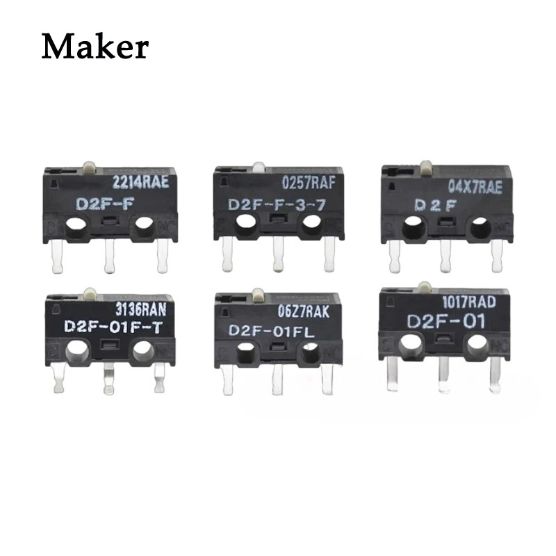 Authentic Original Mouse Micro Switch D2F-L L2 L3 01L L-D3 01FL-T D D2F ...