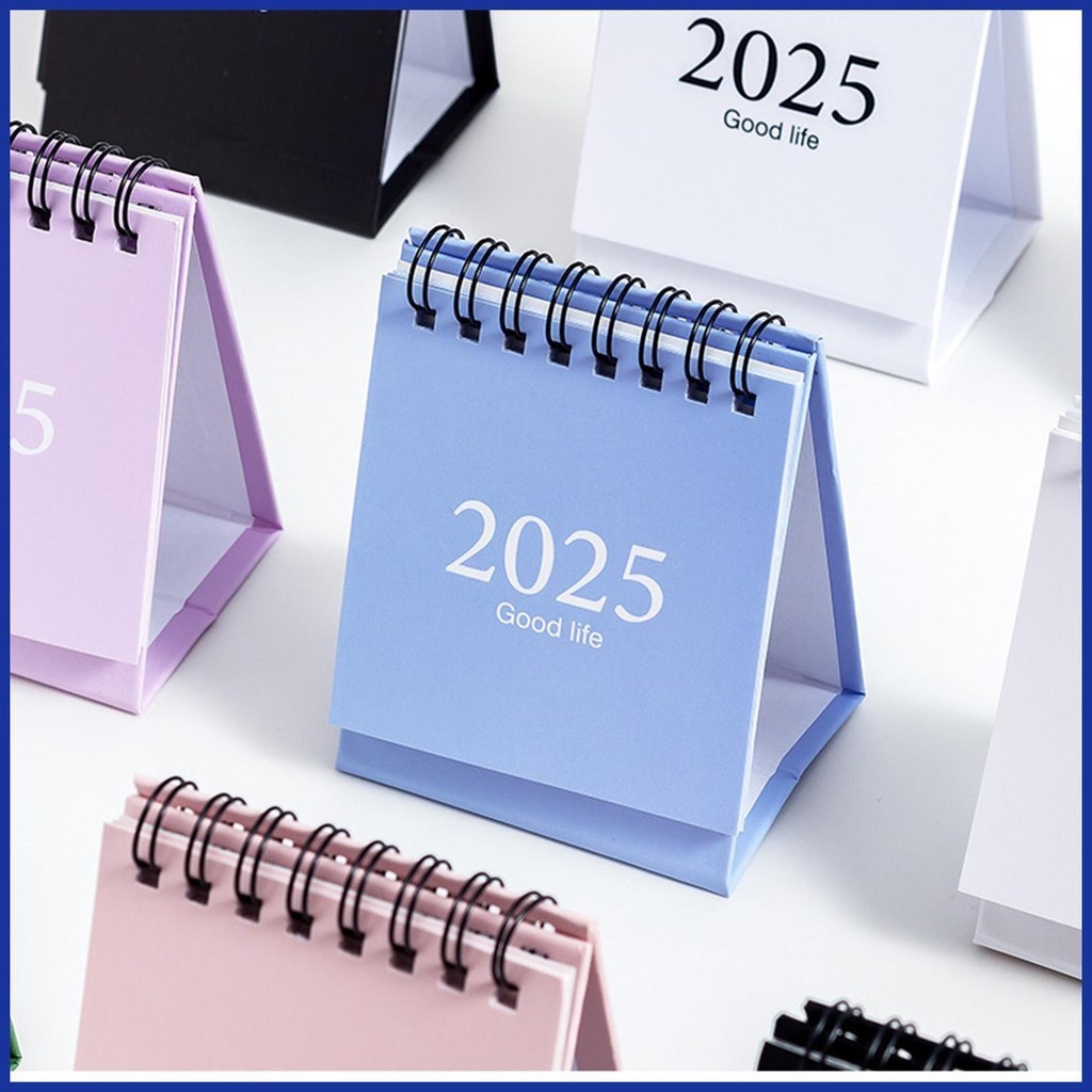 Desk Calendar Small Standing 2025 Planning Scheduling 360 Degree Page ...
