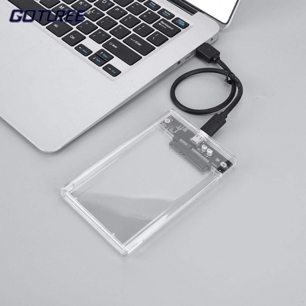 USB 3.1/Type C Clear HDD SSD Caddy Tool-Free for 2.5 Inch 7mm 9.5mm ...